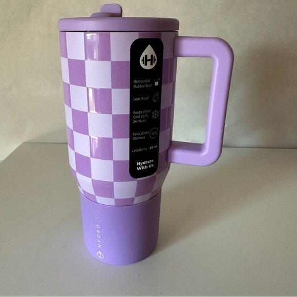 HydroJug | Dining | Hydrojug Lavender Checkered 2 Oz Traveler Rare And ...